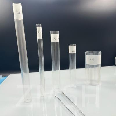 Cina Tubo di zaffiro 99,999% AL2O3 lucidato fonte ionica ad alta durezza personalizzazione EFG KY in vendita