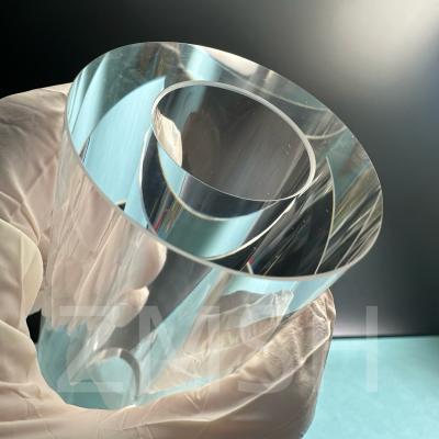 China Transparent Sapphire Tube AL2O3 High Hardness KY EFG Polished Lon Source Customization for sale