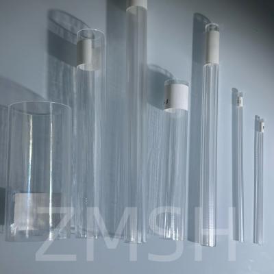 China Transparent Sapphire Tube AL2O3 High Hardness KY EFG Polished Lon Source Customization for sale