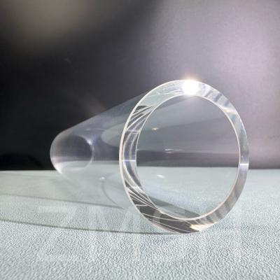 China Transparent Sapphire Tube AL2O3 High Hardness KY EFG Polished Lon Source Customization for sale