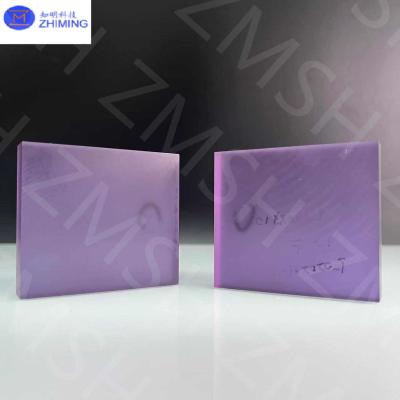 China Violet Purple Sapphrie Raw Gemstone Synthetic Sapphire Gemstone Man-Made Colored Sapphire for sale