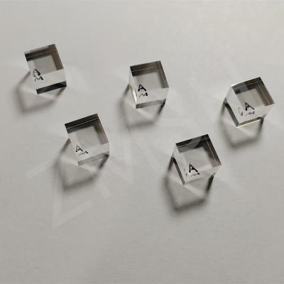 China 10x10x10mmt Transparent SiC optical lens 4H-SEMI Hardness 9.0 customzied shape for sale