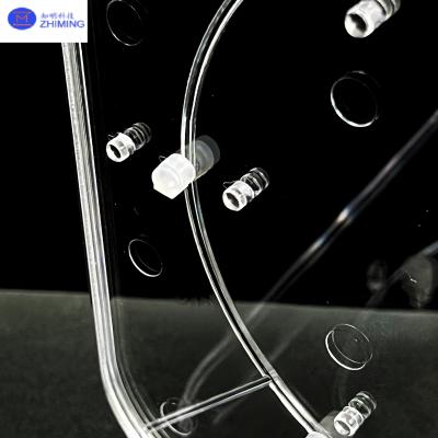 China Adjustable Wafer Box Transparent PC Wafer Carrier for Semiconductor Protection for sale