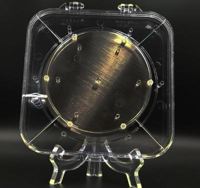 China PP 12 Inch Round Single Wafer Carrier Container Box Contamination Prevent for sale