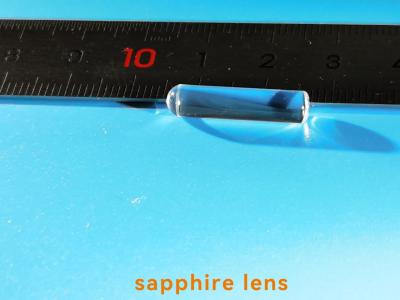 China All Surface Polished Sapphire Optical Windows Crylinder Rod Lens With Plunger Stick for sale