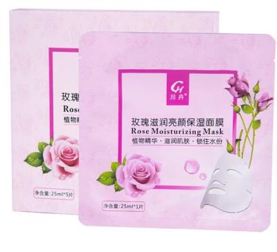 China 5pcs Rose Moisturizing Face Facial Mask for sale