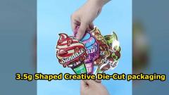 3.5g Ice Cream Shaped Creative Die-Cut Packaging