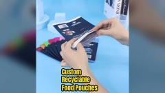 Custom Recyclable Stand Up Pouches For Food