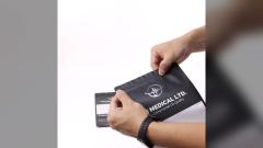 Compression Socks Packaging Display: Full-Print Laminated Bag with Frosted Window Design