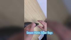 CPE Black Matte Zipper Bags Secure Storage