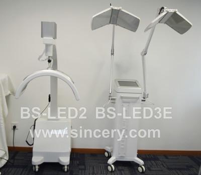 China LED beauty machine with two panels RED BLUE YELLOW INFRARED led pdt light BS-LED3E for sale