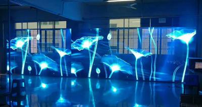 China MQ10-10 Curtain Wall Flexible Transparent Led Screen Wan 1920Hz for sale