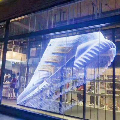 China MQ10-10 Curtain Wall Flexible Transparent Led Screen Wan 1920Hz for sale