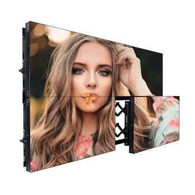 China Bezel LCD Video Wall Display Monitor 2K*4K 46 55 Inch 2x2 3x3 3x4 Splicing Screens 1.8 3.5mm 700nits for sale