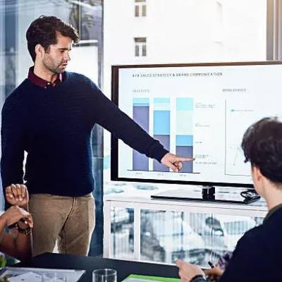 China Conferência toda em uma máquina da escrita do toque da tela do painel de parede do Lcd à venda