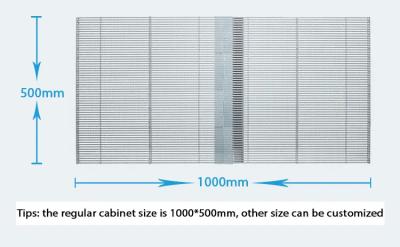 Cina Schermo trasparente della parete della finestra di vetro dell'esposizione di LED di P7.9 10.4Q10T pallido in vendita