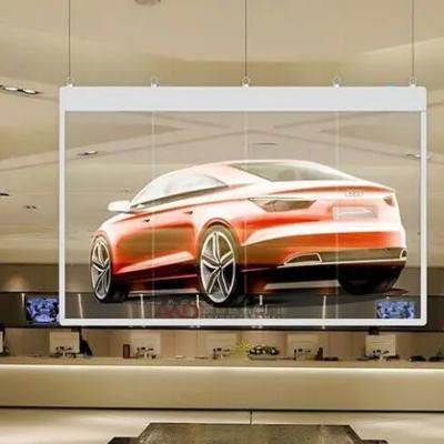 China P3.9-7.8Q50T Transparent Glass LED Screen Window Wall for sale