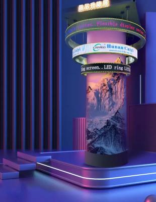 China Indoor Flexible Moving LED Screen Video Wall Customization Lifting Bendable Led Screen for sale