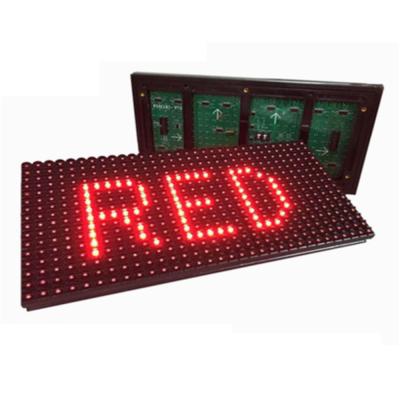 China P10 1r Red Tupe Outdoor Single Color Led Module Advertising Led Display Screen for sale