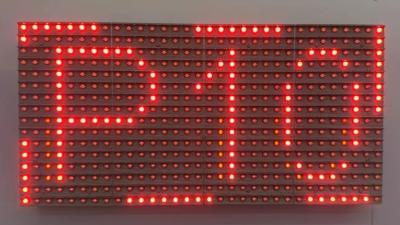China P10 1r Red Tupe Outdoor Single Color Led Module Advertising Led Display Screen for sale