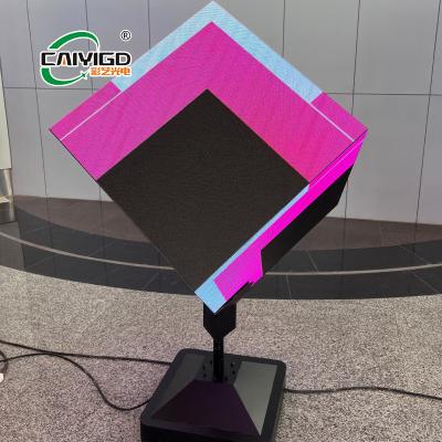 China 4800*4800 Indoor Rotating Cube LED Screen Display Outdoor Advertising Screen for sale