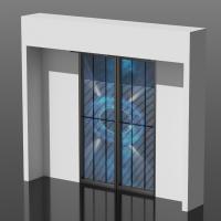 China Transparent Plug Door Sliding LED Screen 3.9mm Pixel Pitch Indoor Display for sale