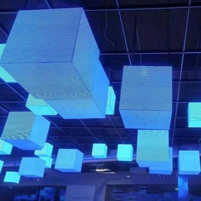 China 4800*4800 Indoor Rotating Cube LED Screen Display Outdoor Advertising Screen for sale