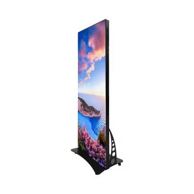 China Digital Poster Led Screen Outdoor Indoor Led Display P1.8 P2 P2.5 P3 4g Wifi Usb Movable Mirror Poster Led Display Scree for sale