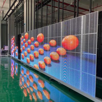 China Advertising LED Film Screen Panel Ultra Transparent Glass P4 LED Screen Display for Window for sale