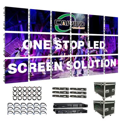 China Full Color P2 P3 P3.91 LED Video Wall with 2500 cd Brightness and 5 Years Warranty for Indoor Outdoor Use for sale