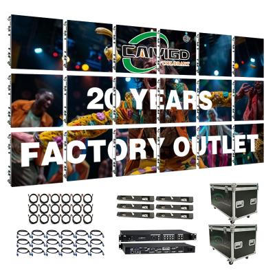 China P3.91 P5 LED Video Wall Display with 5 Years Warranty 16:9 Aspect Ratio and 250*250mm Module Size for sale