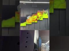 Het binnenmuur Opgezette de Muurvertoning van 1080p Lcd Video Glijden