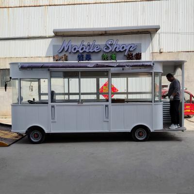 China 500*180*235cm Electric Mobile Fried Chicken Combo Cart with Coffee and Cola Beverage for sale