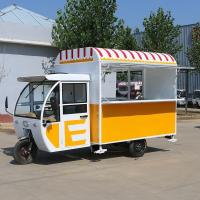 China Three-Wheel Dining Cart for Serving Snacks Milk Tea Cold Drinks Fried String and More for sale