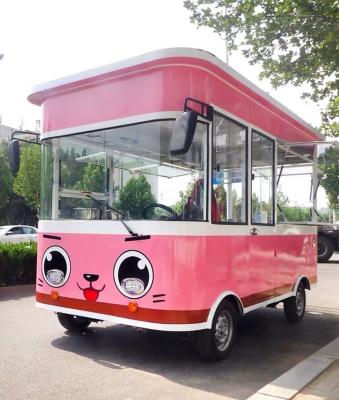 China Vegetable Processing Plant Application Modern Fried Chicken and Coffee Ice Cream Cart for sale