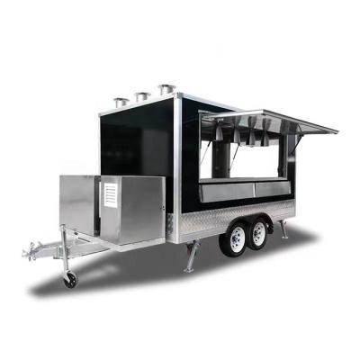 China 3000*2100*2500MM Voedseltruck van roestvrij staal Markering voor en verbruik 1000 kg capaciteit Te koop