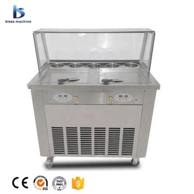 China Elegant Appearance Electric Fried Yogurt Rolled Ice Cream Roll with Automatic Function for sale