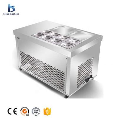 China Elegant Appearance Electric Fried Yogurt Rolled Ice Cream Roll with Automatic Function for sale