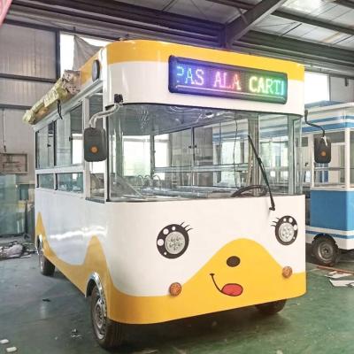 China 2020 USA Standard Mobile Hotdog Food Trucks with 1000kg Capacity and 24-hour Service for sale