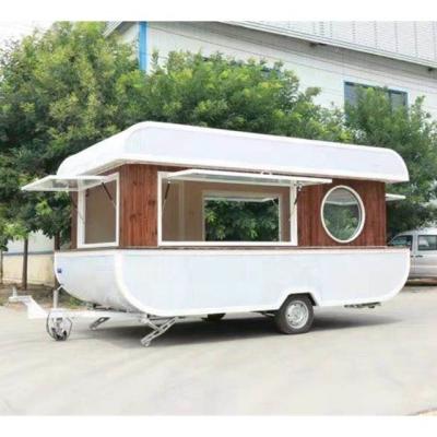 China Convenient Snack Food Semi-Trailer 4 Wheels Food Truck for Your Food Business Needs for sale