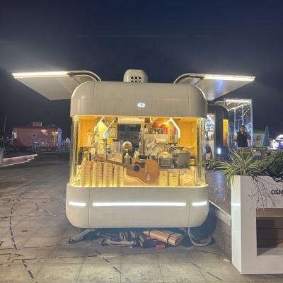 China Gepersonaliseerde mobiele Airstream ijsjes koffie food trailer voor outdoor fastfood trucks Te koop