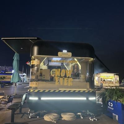 China Outdoor ijsjes fastfood truck met aangepaste keuken 110V/220V Te koop
