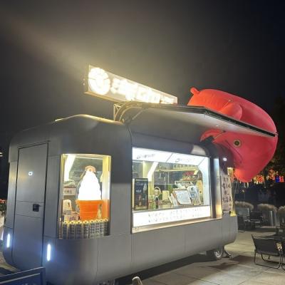 China Outdoor ijsjes fastfood truck met aangepaste keuken 110V/220V Te koop