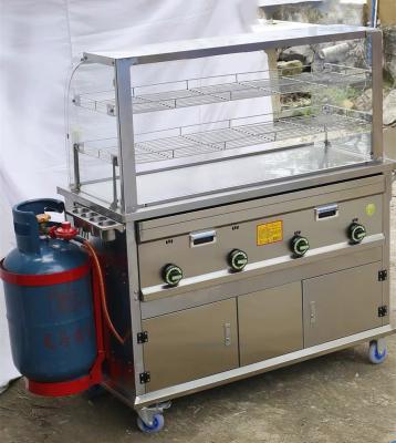 Китай Разъемная мобильная уличная еда из нержавеющей стали Газовая тележка для питья Ручная тележка продается