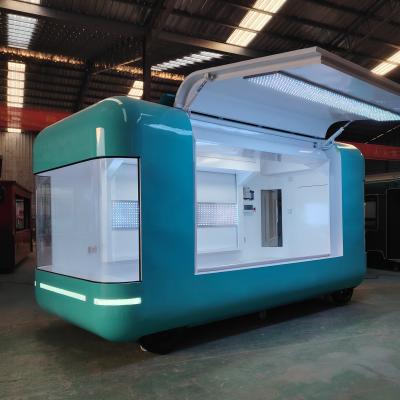 China Caminhão de loja móvel elétrico multifuncional com reboque de alimentos e lanches à venda