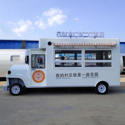 China Mobile Electric Fast Food Snack Catering Ice Cream Coffee Truck Trailer Boutique 1500kg for sale
