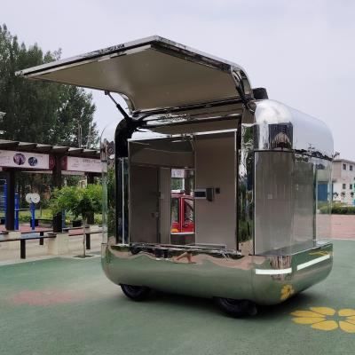 China Venda a retalho Multifuncional Eletrônica Móvel Loja de vestuário Alimentos Snack Trailer Boutique Cart à venda
