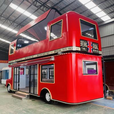 China Multipurpose Leisure Fast Food Equipment 9*2.14*4.8m Double Deck Luxury Truck Trailer for sale