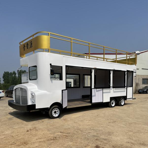 Quality Outlet Outdoor Street Food Cart Fast Food Snack Beverage Drink Ice Cream Cake for sale