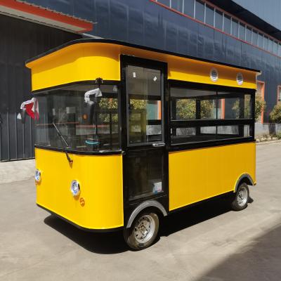 China 4 Wheels Mobile Food Trucks for Hot Dog Carts and Catering Concession Coffee Food Trailer for sale